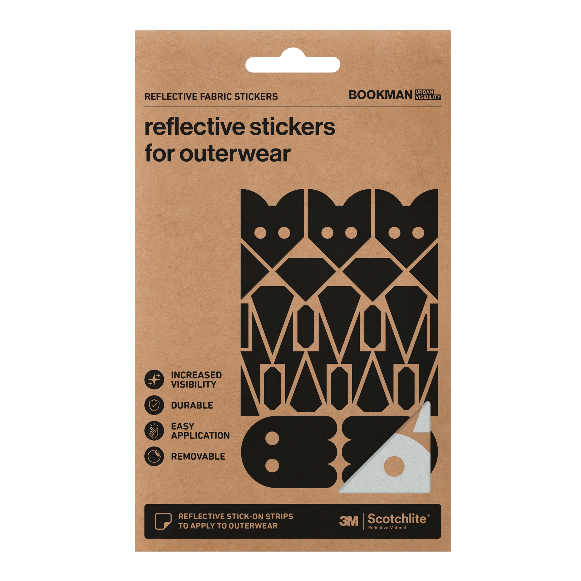 Köp Bookman Urban Visibility Reflective Fabric Stickers Adve | Apohem