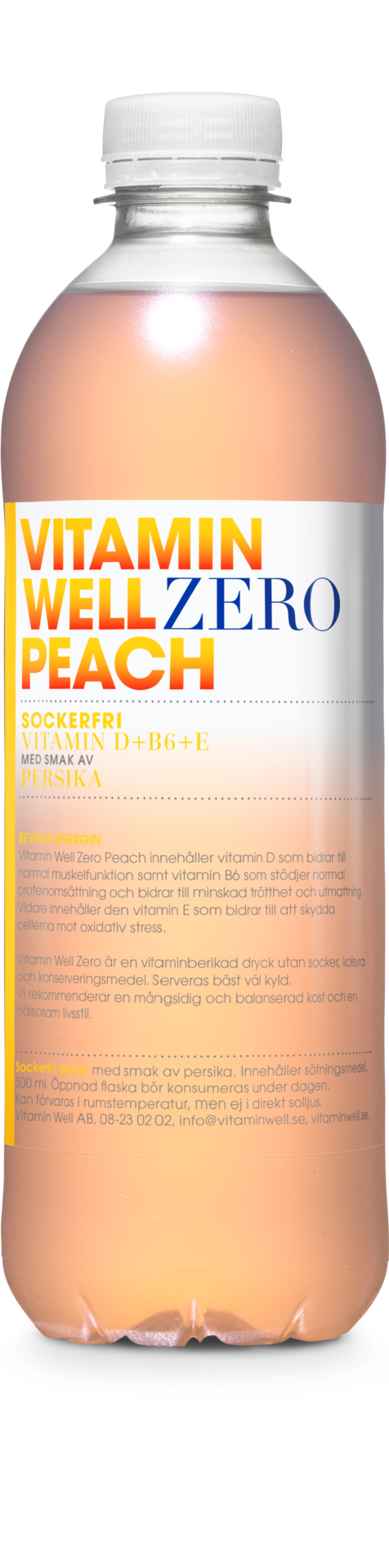 Köp Vitamin Well Zero Peach 500 ml | Apohem